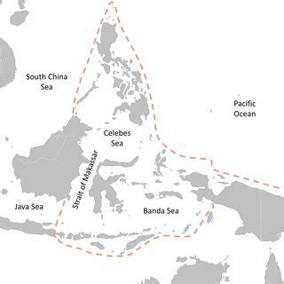 Map Of The Central Indo West Pacific The Delimitation Of The Coral