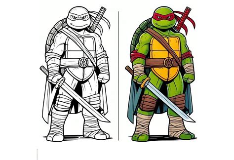 Teenage Mutant Ninja Turtle Coloring Pages