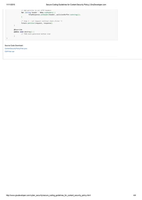 Secure Coding Guidelines For Content Security Policy Pdf Free Download