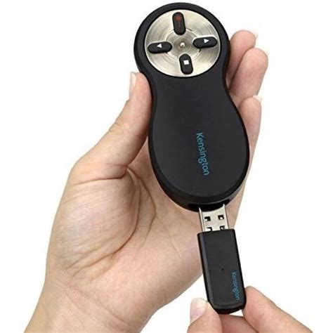 Kensington Wireless USB Powerpoint Presentation Clicker With Red Laser Pointer