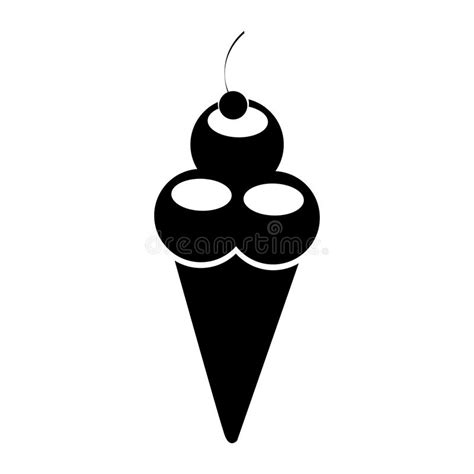 Delicious Ice Cream Cone Stock Vector Illustration Of Cone 93528549