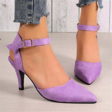 Kakina Cmsx Womens Low Heels Closed Toe Dress Shoes Kitten Heel Pointed