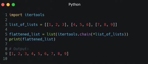 Aplanar Listas Anidadas En Python