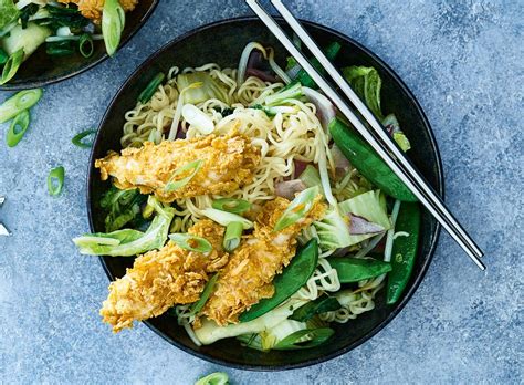 Gebakken Noedels Met Groenten En Garlic Chicken Recept Allerhande