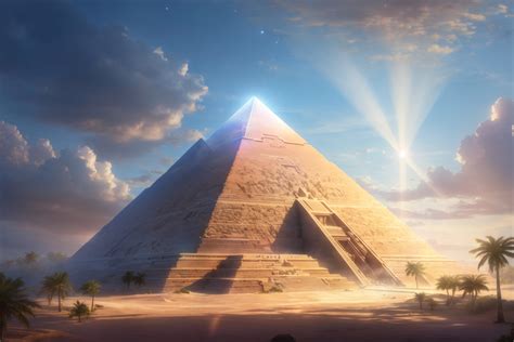 Pyramid Landscape Background Graphic By Craftable · Creative Fabrica