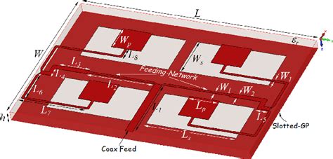 Figure 1 From Design Of 2×2 Uwb Printed Antenna Array For See Through