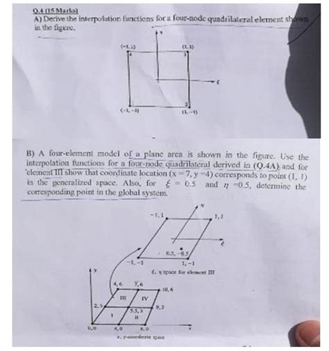 solved 0 4 mures aj derive the interpolation functions for