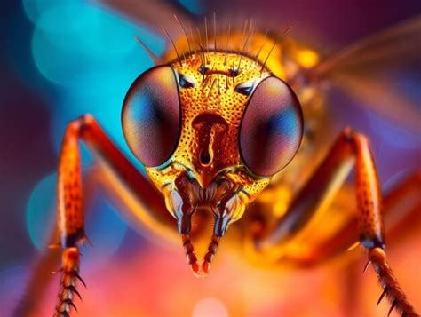 Premium Ai Image A Close Up Of A Spider With Glasses