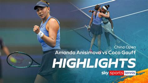 China Open Amanda Anisimova Demolishes Coco Gauff To Reach Final In