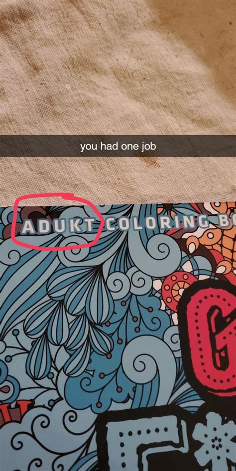 Adult Coloring Book R Onejob