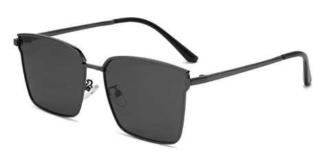 Roderick Rectangle Grey Sunglasses For Men And Women Lensmart