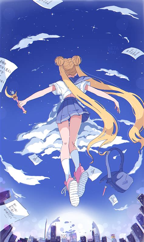 tsukino usagi bishoujo senshi sailor moon and 1 more drawn by
