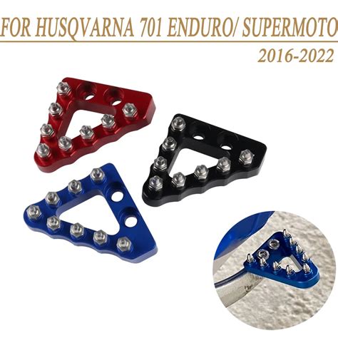 Motorcycle Rear Foot Brake Pedal Lever Step Tip Plate Pegs For