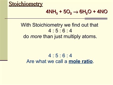 Introduction To Stoichiometry Ppt
