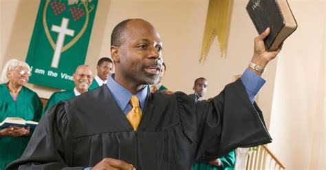 Pastor Preaching Bible