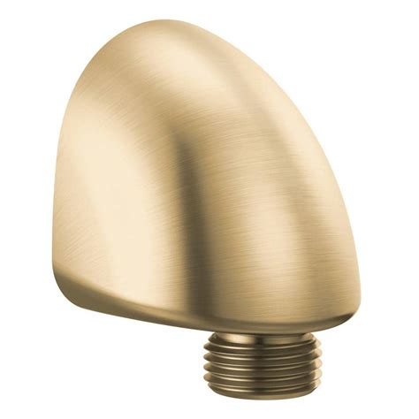 Delta Traditional 12 In Hand Shower Wall Elbow In Lumicoat Champagne