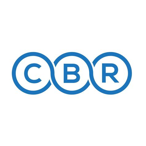 Cbr Letter Logo Design On White Background Cbr Creative Initials