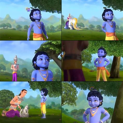 Lord Krishna And Indra