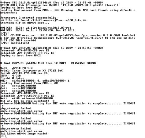 PROCESSOR SDK DRA X TDA X Boot Failure Processors Forum Processors TI E E Support Forums