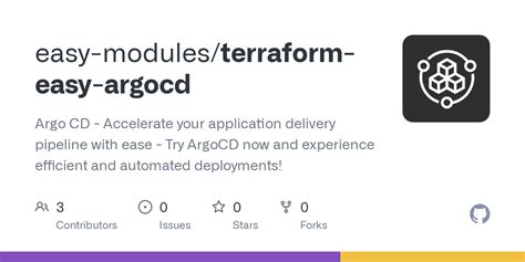 Github Easy Modules Terraform Easy Argocd Argo Cd Accelerate Your Application Delivery