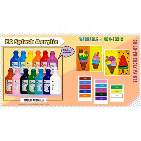 Ec Splash Acrylic Paint 2l Sagacity Art And Crafts