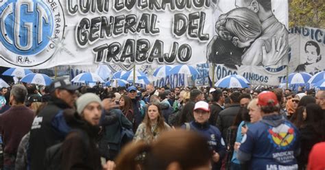 1 De Mayo La Marcha De La Cgt Contra La Política Económica Del Gobierno