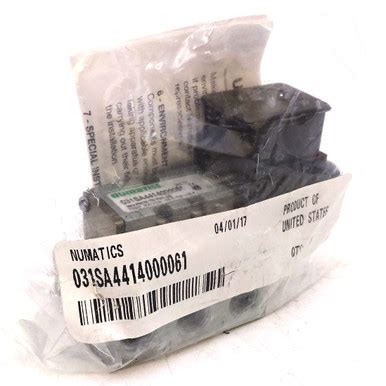 Solenoid Valve 031sa4414000061 Numatics Axxa Motor Control And Automation