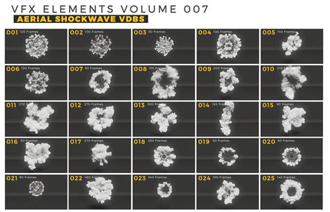 vfx elements vdb aerial shockwaves the pixel lab