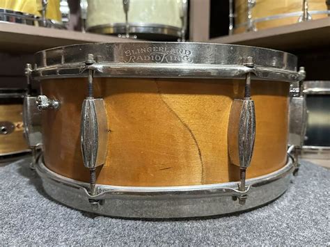 Slingerland Radio King Solid Shell Snare Drum Reverb