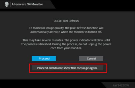 Aw3423dw Oled Pixel Refresh Right On Power Up Rultrawidemasterrace