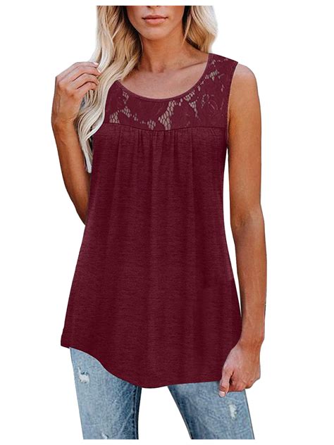 Summer Womens Tank Tops Plus Size Lace Crochet Tank Tops For Women