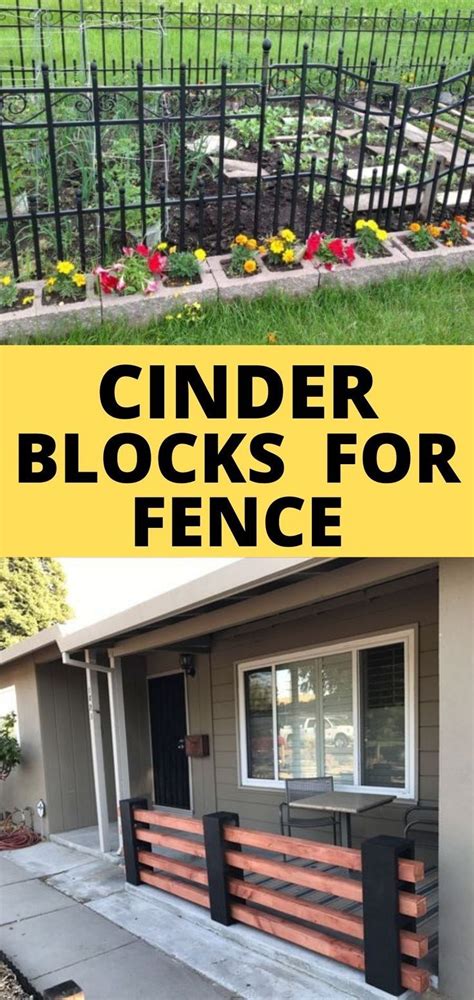What A Great Idea Of Cinder Blocks For Fence Backyard Landscaping