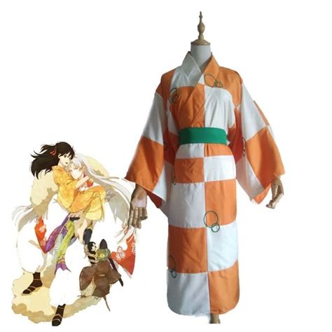 Inuyasha Kikyo Miko Kimono Cosplay Costume