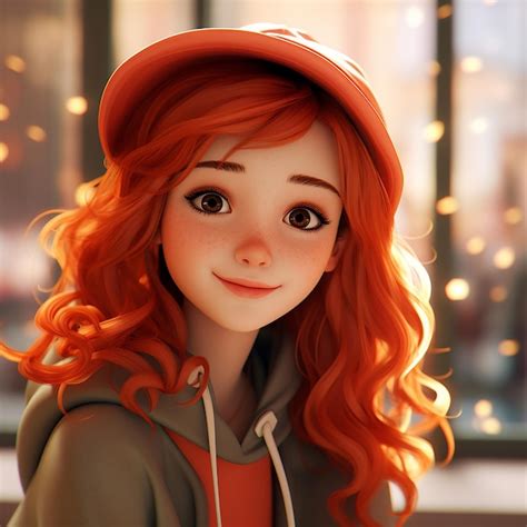 Premium Photo 3d Cartoon Rendering Like Beautiful Girl