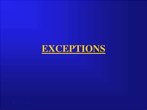 PPT EXCEPTIONS PowerPoint Presentation Free Download ID 1010109