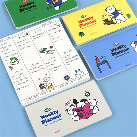 도아브스토어 꼬망 위클리 플래너 만년 형 6개월 스케줄러 책상 주간 계획표 투두리스트 체크리스트