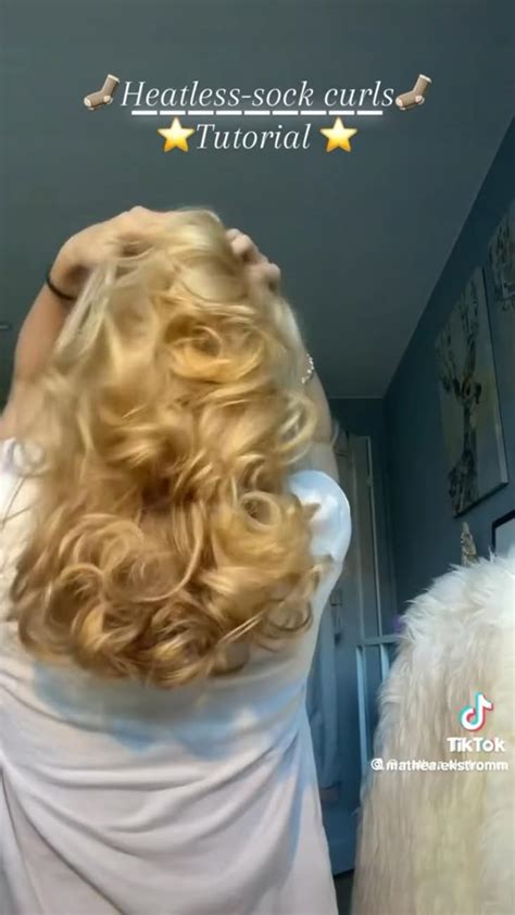 Sock Curls Tutorial Heatless Hairstyles Hair Styles Heatless Curls