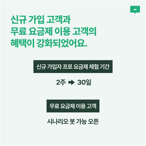 신규 가입자와 무료 요금제 이용 고객 혜택이 강화됩니다 챗봇과 상담사를 넘나드는 옴니채널 고객상담 솔루션 깃플챗