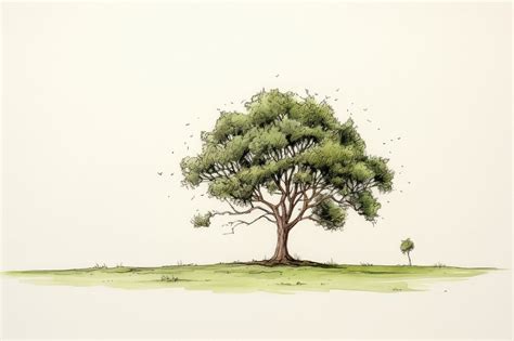 Tree Sketch Drawing Plant Ai Premium Photo Illustration Rawpixel