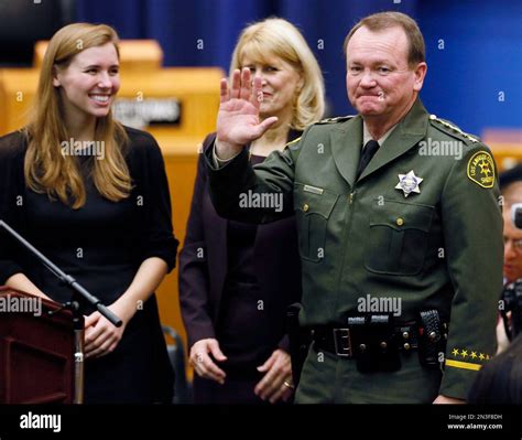 Los Angeles County Sheriff Jim Mcdonnell Right With His Wife Kathy