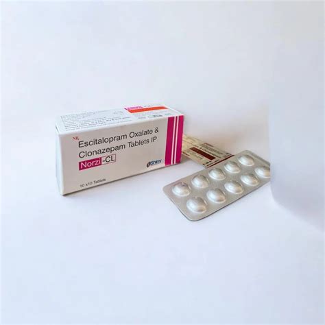 Escitalopram 10 Mg With Clonezapam 05 Mg At ₹ 850box Pharmaceutical