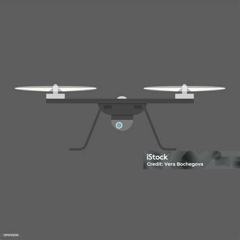 프로펠러와 비디오 카메라가 있는 드론 벡터 플랫 만화 일러스트레이션 개념 비디오 촬영을 위한 새로운 기술 도로 주문 농장 통제 작물 지리적지도 그리기 아이콘