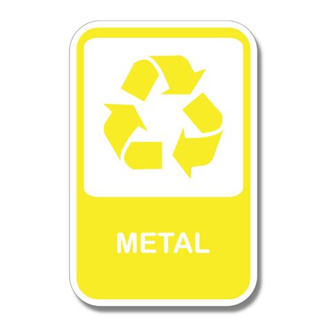Placa De Sinalização Reciclagem Metal 20x13 Cm