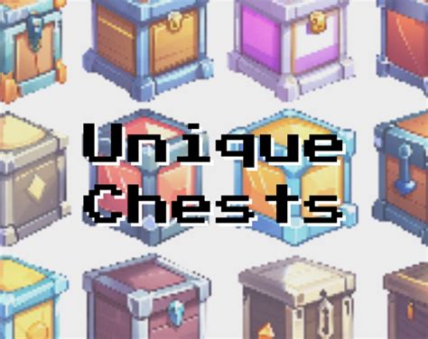 Pixel Art Unique Chests By Victora77