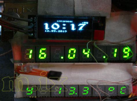 Oled часы термометр Аппаратная платформа Arduino