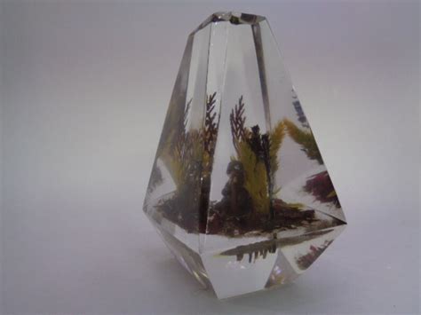 Lucite Obelisk Diorama Vintage 1970s Alessandro Albrizzi Etsy