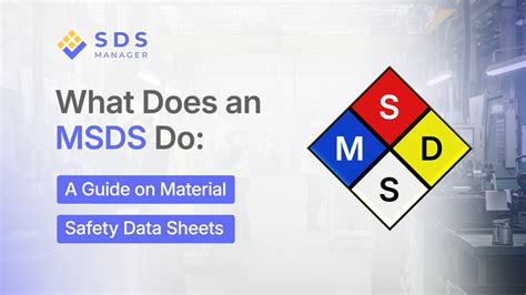 What Does An Msds Do A Guide On Material Safety Data Sheets Us