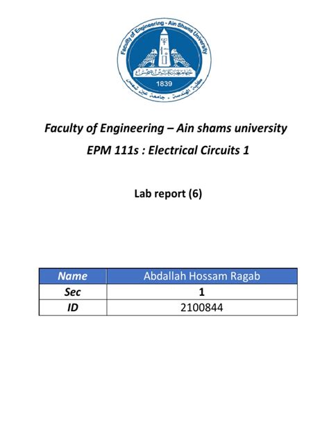 Lab Report 6 Pdf Ac Power Electrical Impedance