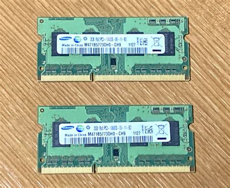 Yahooオークション Samsung サムスン メモリ Ddr3 2gb×2枚セット 合