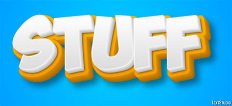Stuff Text Effect And Logo Design Word